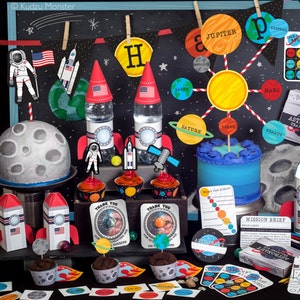 Space Explorer Party Astronaut NASA Printable Decor Kit Astronaut ...