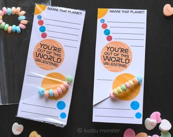 You're Outta This World Solar System Valentine's Day - Etsy