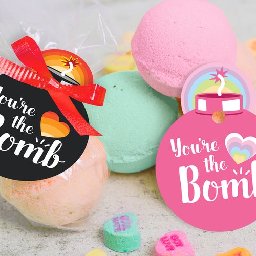Printable You're the Bomb Bath Bomb Gift Tag INSTANT - Etsy
