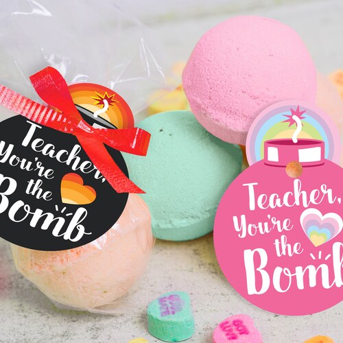 Printable Teacher Appreciation Week Bath Bomb Gift Tag INSTANT - Etsy