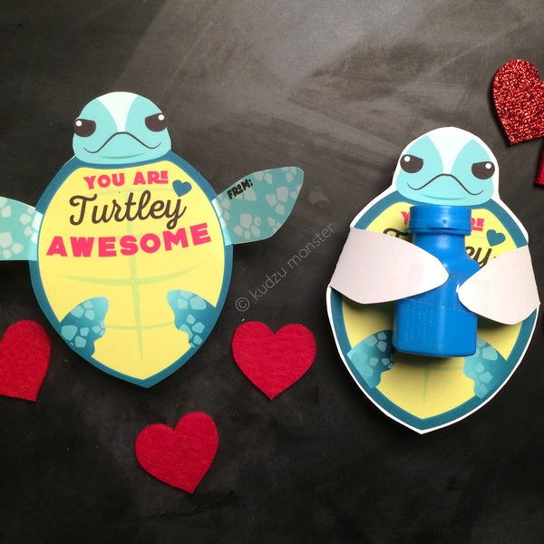Turtle Valentine - Etsy