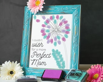 Finger Paint Art Mother's Day Printable Flowers Art DIY Kid's Art ...