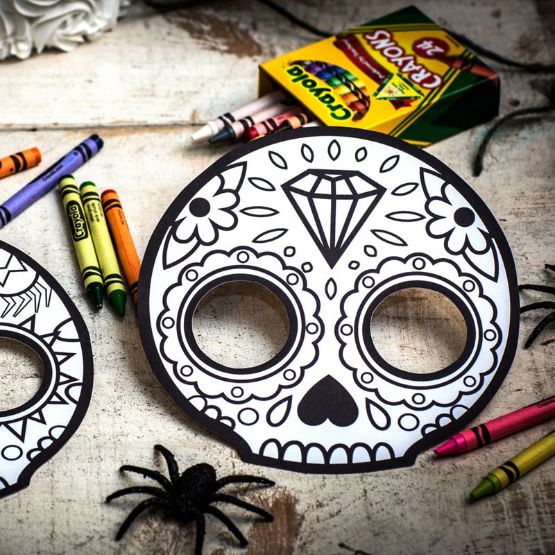 Dia De Los Muertos Mask - Etsy