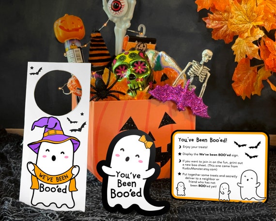 You've Been BOOed printable kit with We've Been Boo'ed sign ...