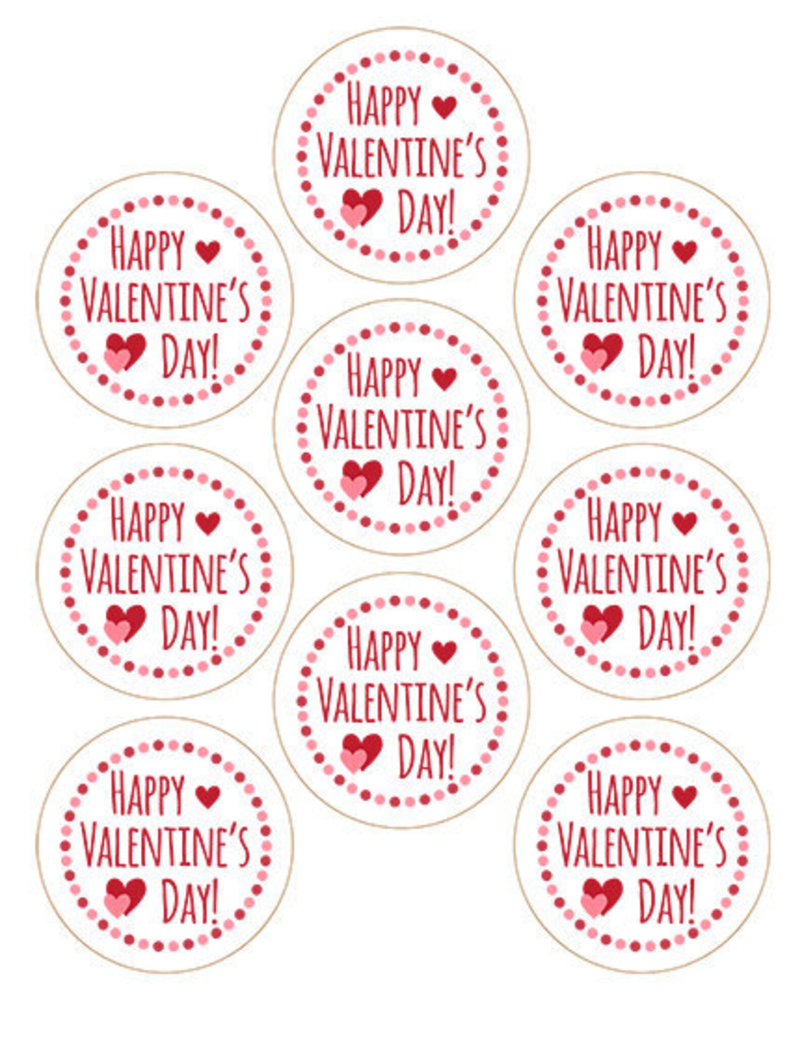 INSTANT DOWNLOAD Printable Cute Valentine Mason Jar Lid Label - Etsy