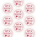 INSTANT DOWNLOAD Printable Cute Valentine Mason Jar Lid Label and Heart ...