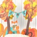 Fall Woodland Party Printable Decor Kit Fox Deer Raccoon Bear - Etsy