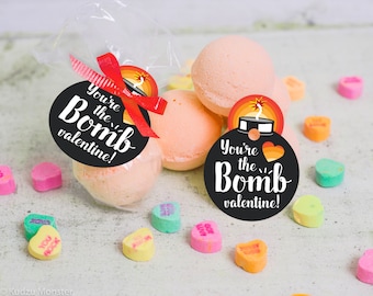 Printable Valentine Bath Bomb Gift Tag INSTANT DOWNLOAD - Etsy