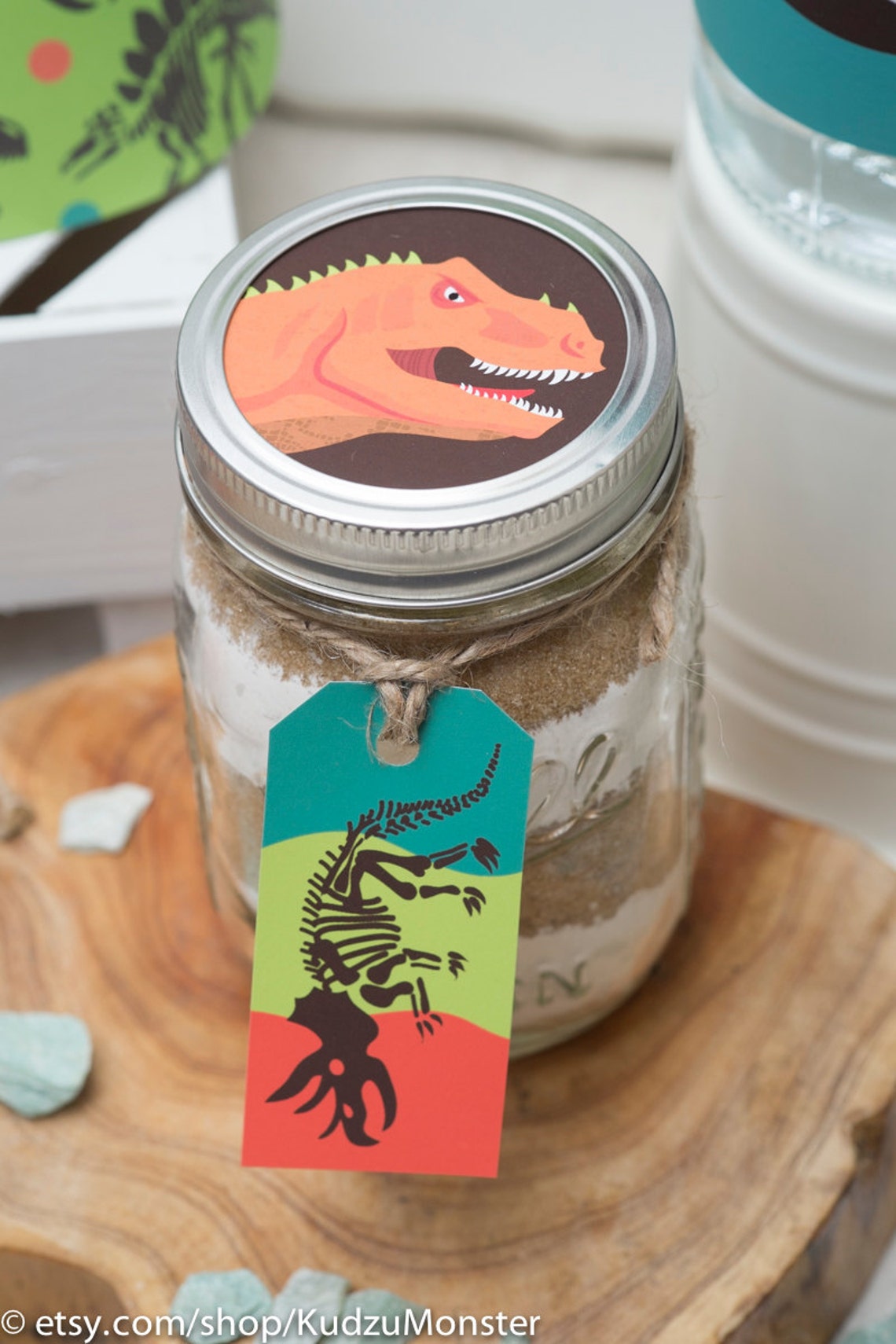 Dinosaur Fossil Party Printable Kit Birthday Decor Banner - Etsy