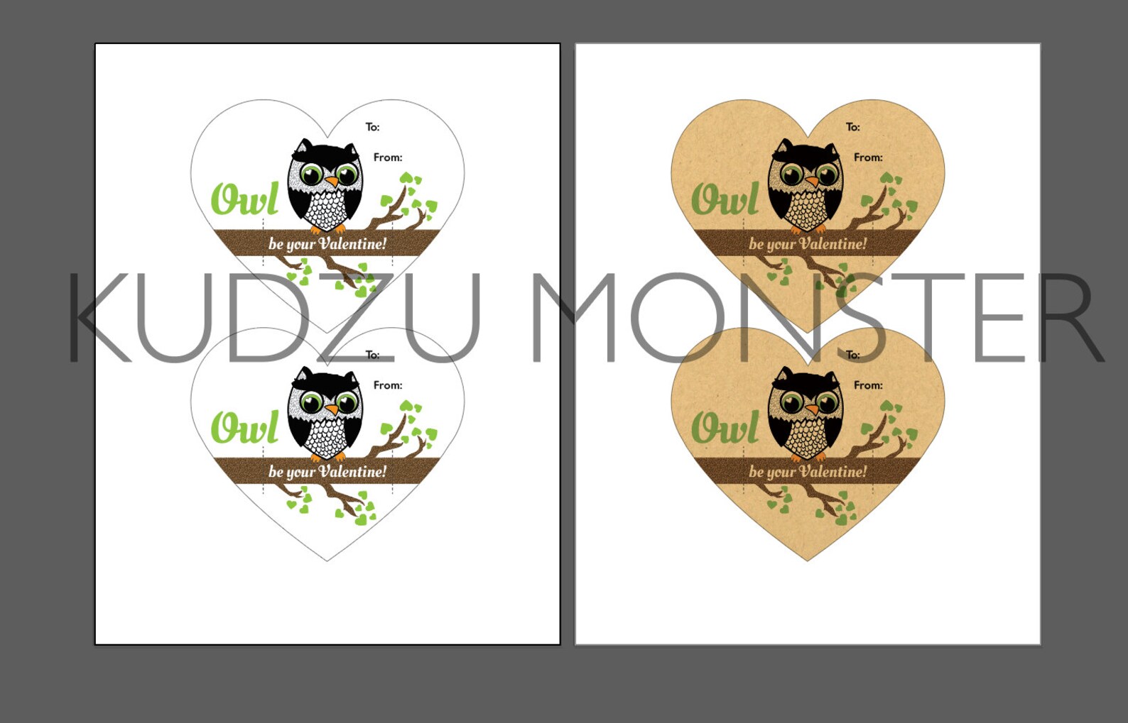 Printable Owl Pencil Valentines Instant Download Non Candy | Etsy