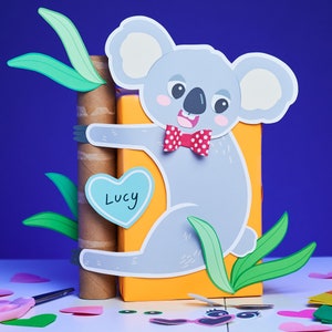 Koala Printable Box Kit | DIY Valentine Box Decor Kit for Valentine's ...