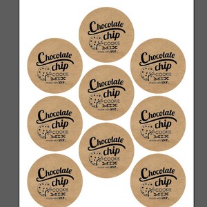 Cookie Mix Print at Home Labels and Tags for Homemade Mason Jar Gifts ...