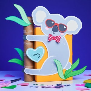 Koala Printable Box Kit | DIY Valentine Box Decor Kit for Valentine's ...