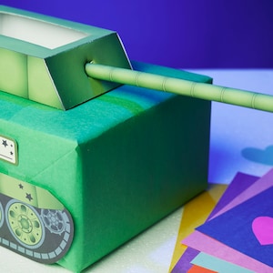 Tank Valentine Box Kit | DIY Printable Box Decor Kit for Valentine's ...