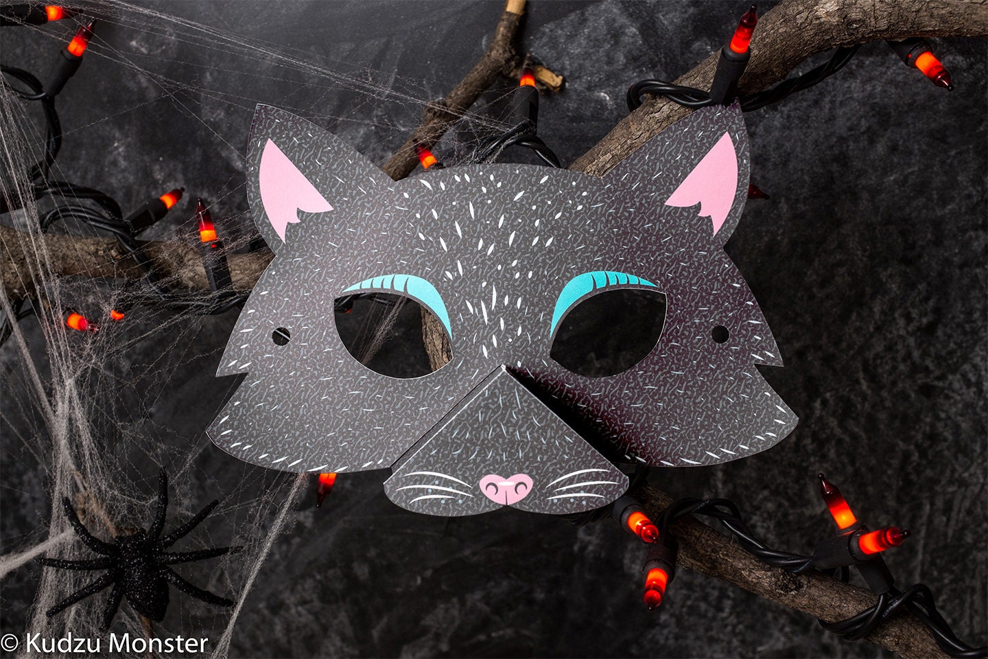 Printable Halloween Cat Mask for Kids DIY Halloween Activity - Etsy