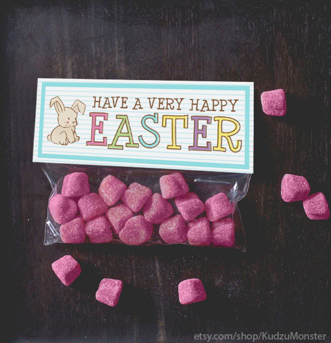 Printable Easter Candy Bag Topper for Standard Plastic Snack Bag or ...