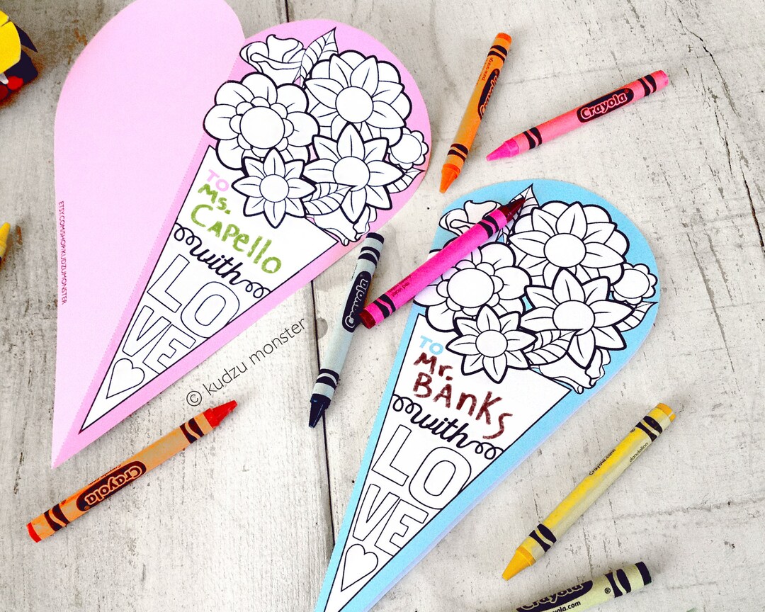 INSTANT DOWNLOAD Teacher Appreciation Day Blank Name Card Coloring Page ...