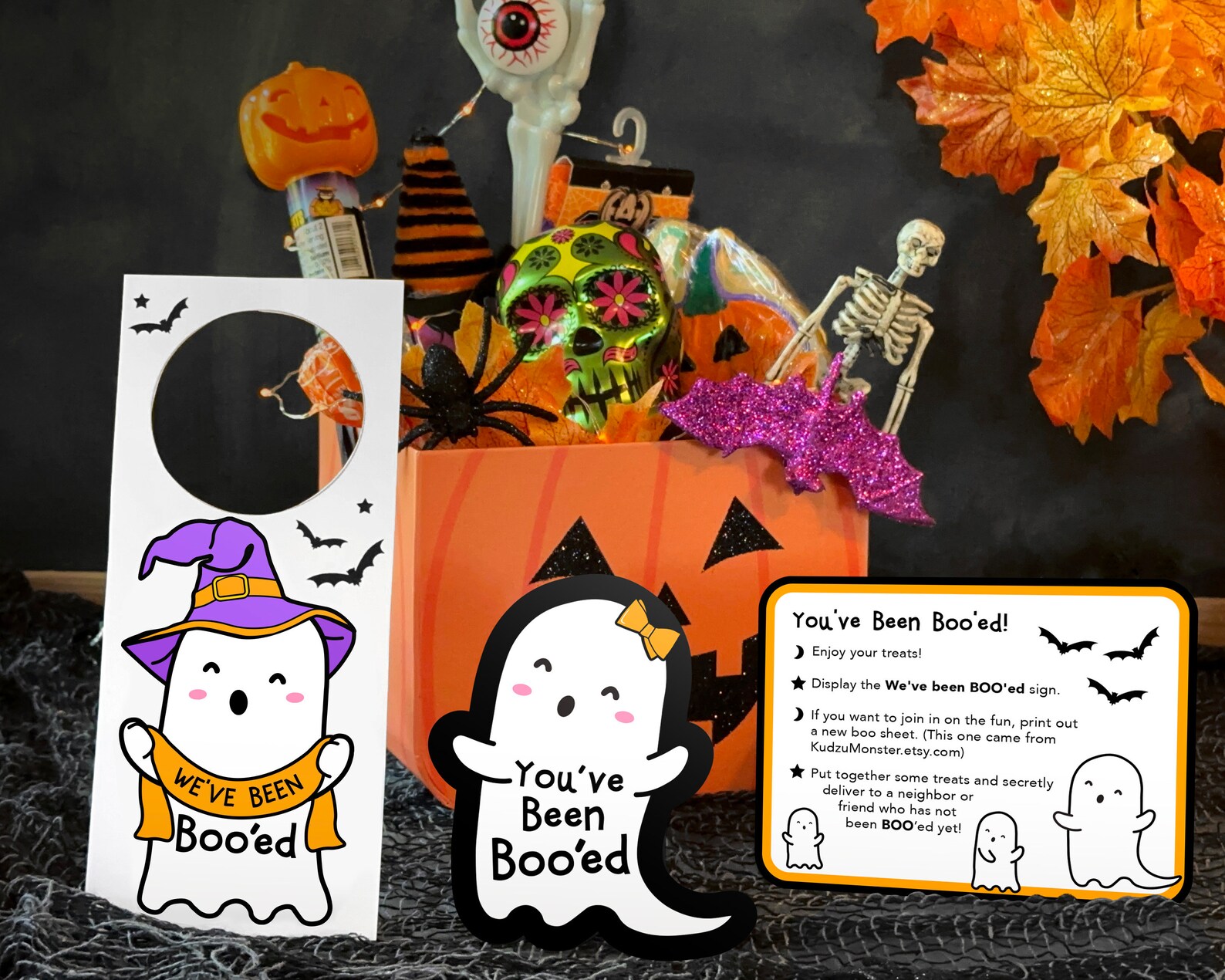 You've Been Booed Printable Kit With We've Been Boo'ed Sign ...