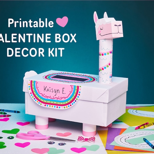 Dragon Printable Box Kit DIY Valentine Box Decor Kit for - Etsy
