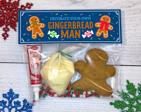 Printable Treat Topper for a Decorate Your Own Gingerbread Man Kit ...