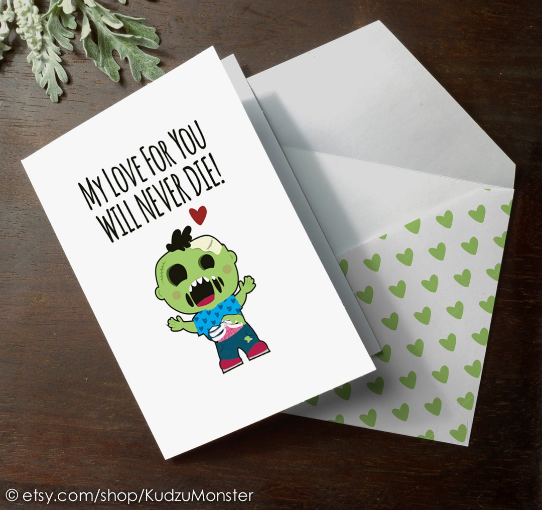 INSTANT DOWNLOAD Cute Zombie Walking Dead My Love Will Never Die Funny ...