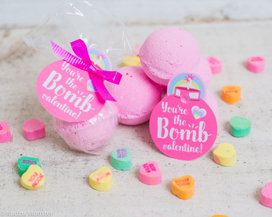 Printable Valentine Bath Bomb Gift Tag INSTANT DOWNLOAD You're the BOMB ...