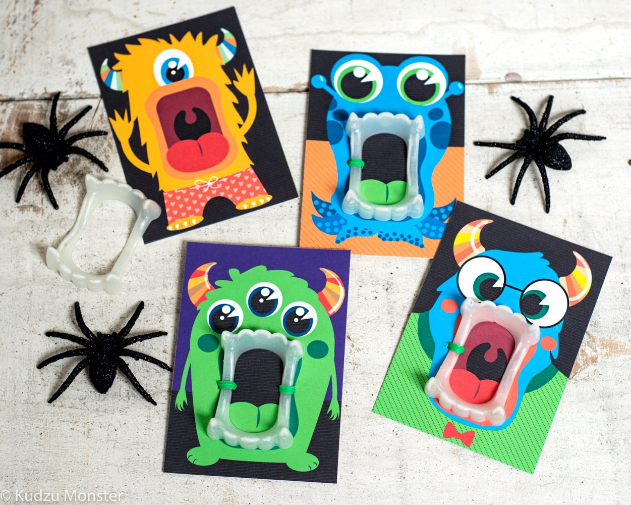 Funny Halloween Monster Teeth Printable Vampire Glow in the Dark Teeth ...