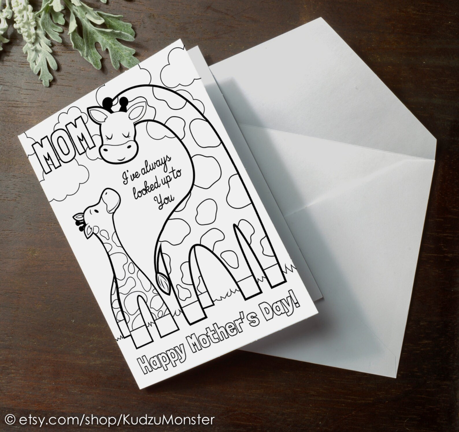 7 Mother's Day Animal Coloring Sheets – Kudzu Monster