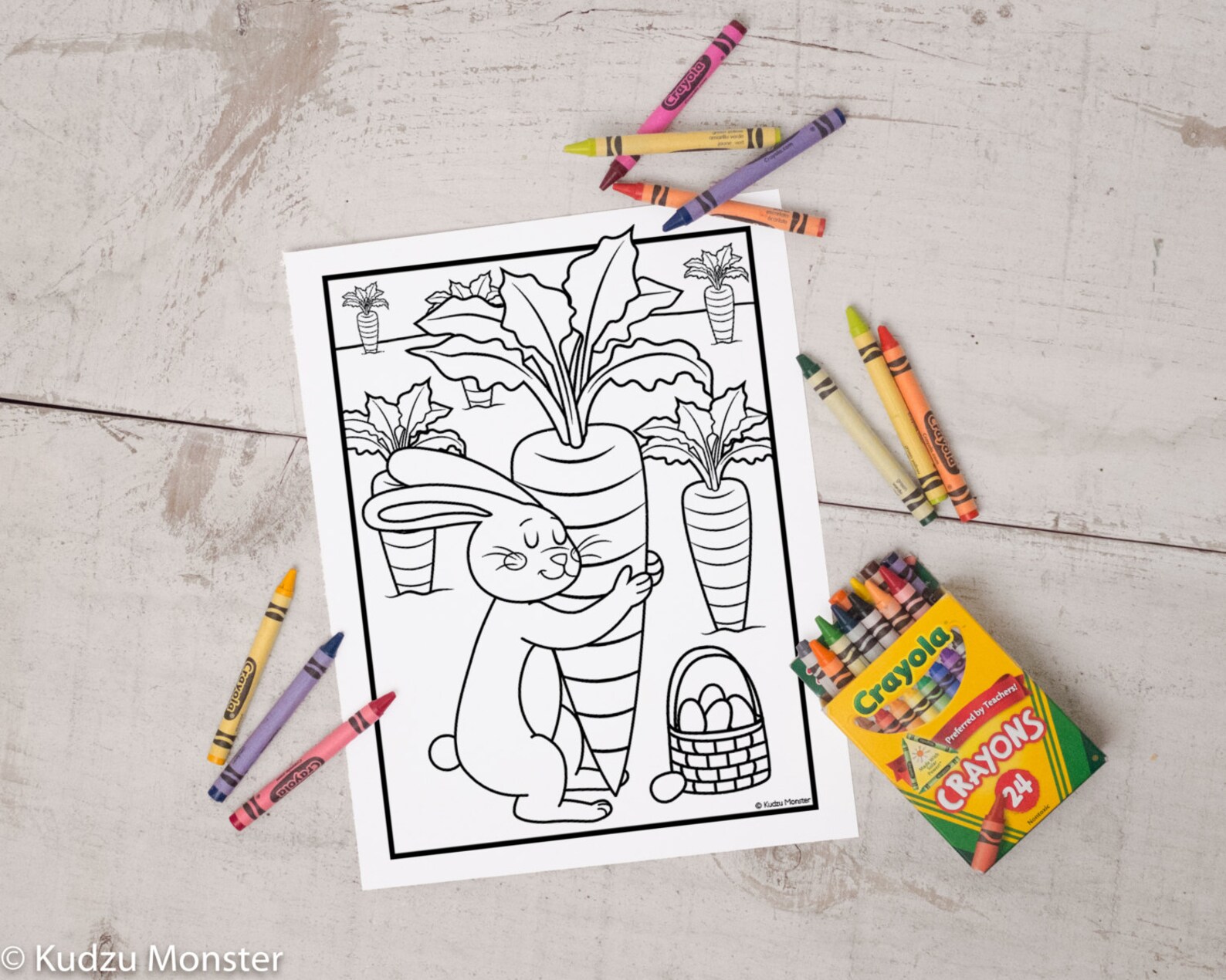 Easter Bunny Printable Coloring Page Coloring Sheet Activity - Etsy