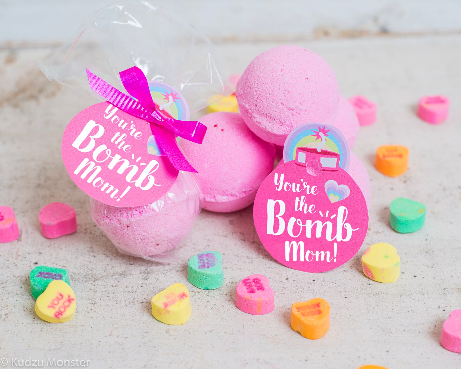 Printable Mother's Day Bath Bomb Gift Tag INSTANT DOWNLOAD "you're the ...