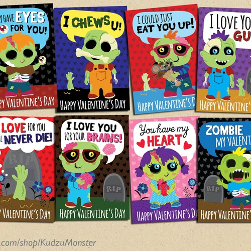 Instant Digital Download Printable Horror Valentine's Day - Etsy