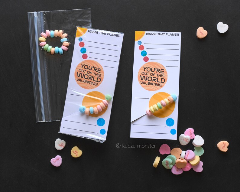 Space Valentine Educational Classroom Solar System Activity Name That ...