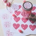 INSTANT DOWNLOAD Printable Cute Valentine Mason Jar Lid Label and Heart ...