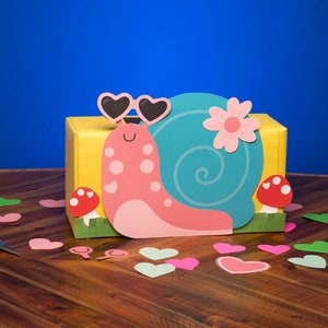 Snail Valentine Box Printable Decor Kit, Cute Valentine's Mailbox Craft ...