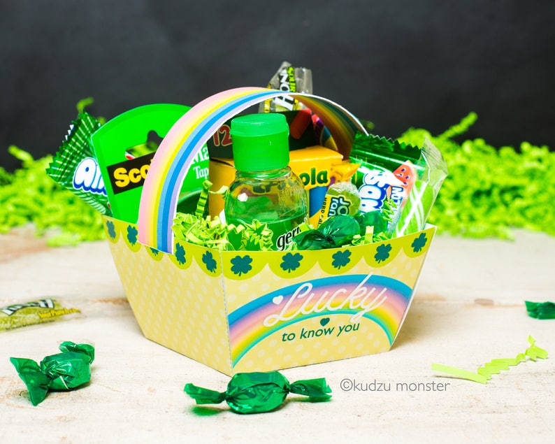 Printable St. Patrick's Day Basket Instant Download | Etsy