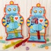 Cute Robot Valentine's Day Printable Card With Treat | Etsy