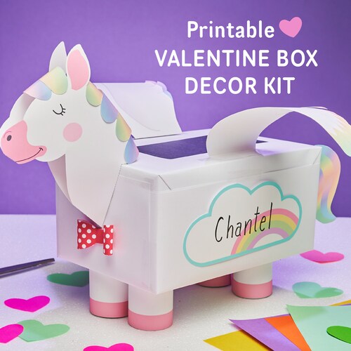 Dragon Printable Box Kit DIY Valentine Box Decor Kit for - Etsy