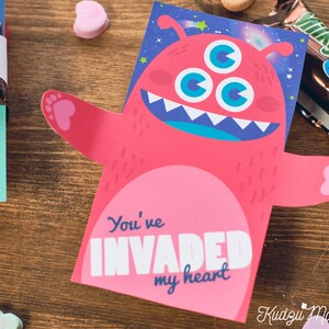 Valentines Alien Hugger Milky Way Space Monster Card INSTANT Download ...