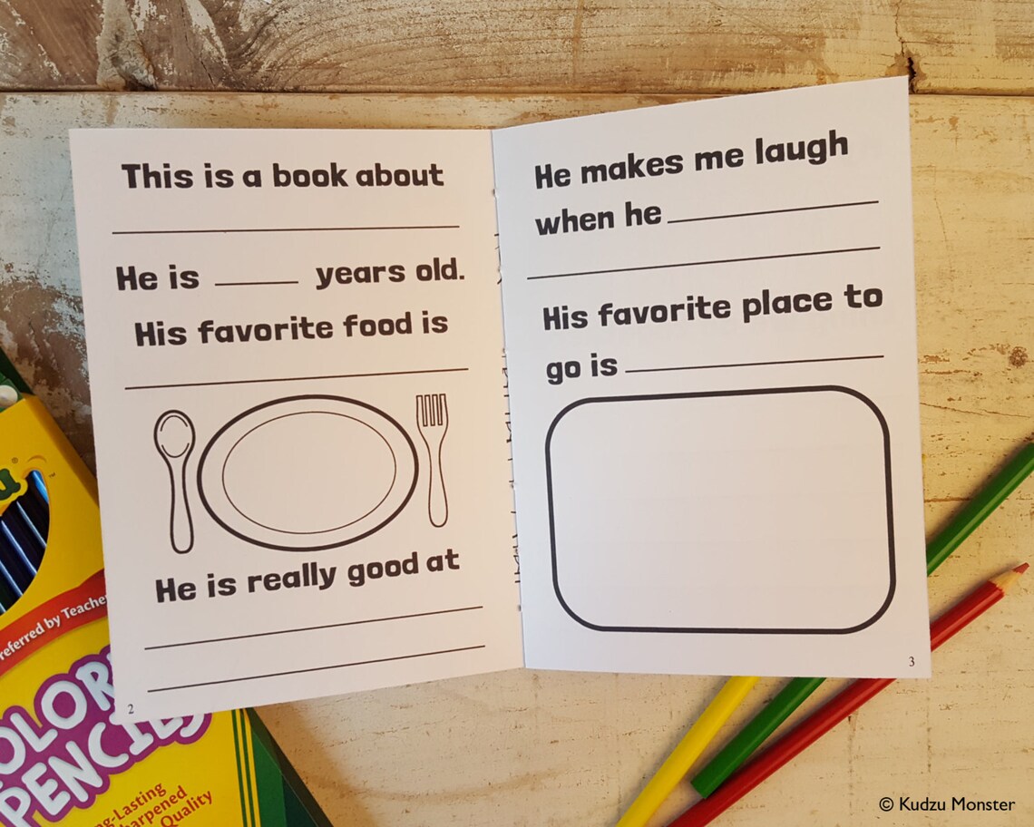 INSTANT DOWNLOAD Father's Day Activity Book Fun Kids Coloring Printable ...