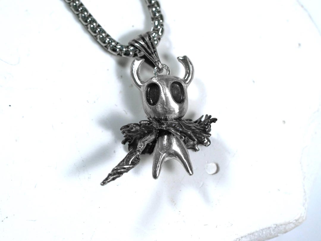 Hollow Knight T Necklace – Solid 950 Silver – Fantasy Indie Jewelry for ...