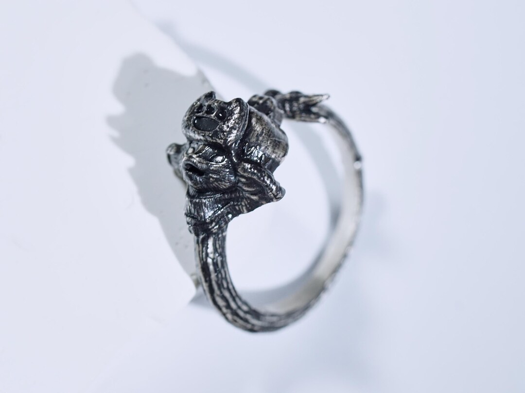 PALICO Monster Hunter Wilds LIMITED Ring, Handmade 950 Silver Jewelry ...
