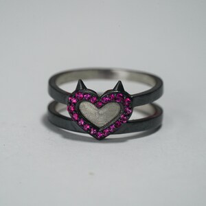 EXCLUSIVE Clove Butterflies and Heart Ring - Sterling Silver 950 ...