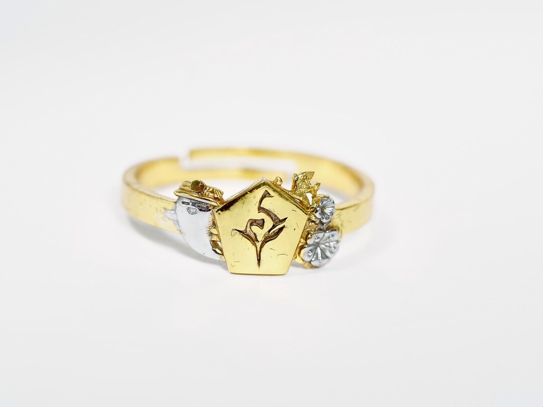 EXCLUSIVE Handmade Hu Tao Custom Ring, Sterling Silver 950/gold Genshin ...