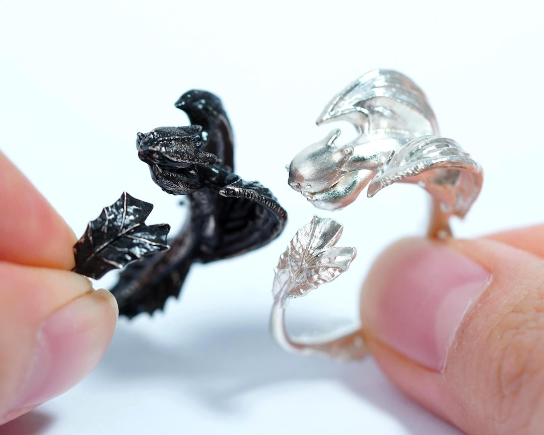 EXCLUSIVE Toothless & Light Fury Ring, Handmade How to Train Your ...