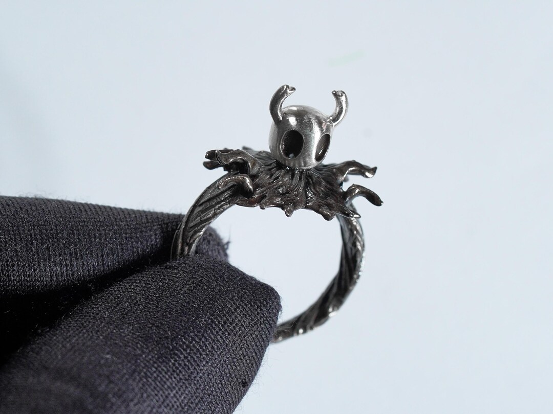 Ho.ll.ow K.ni.g.h.t Ring Handcrafted – Solid 950 Silver – Fantasy Indie ...