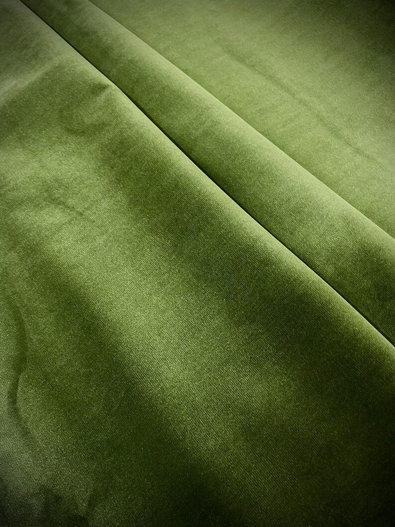 Forest Green Vintage Velvet Fabric Material Soft Feel - Curtain Cushion ...
