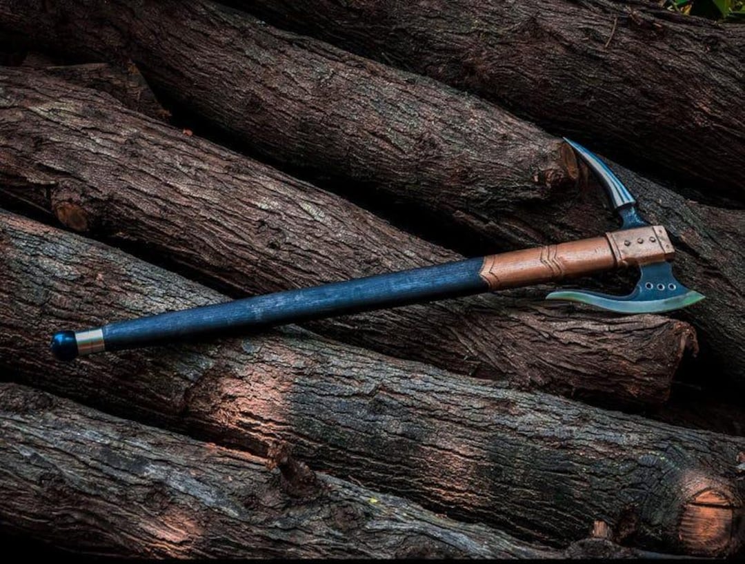 Hand-forged Viking War Hammer Axe | War Pick | Carbon Steel Head ...