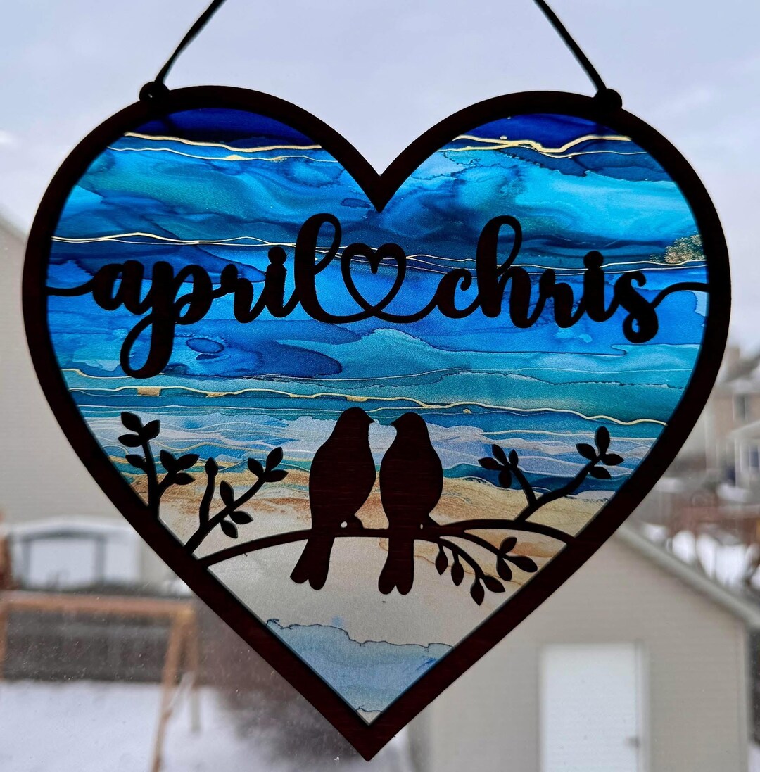 Lovebird Sun Catchers – Add a Burst of Color to Any Window! - Etsy