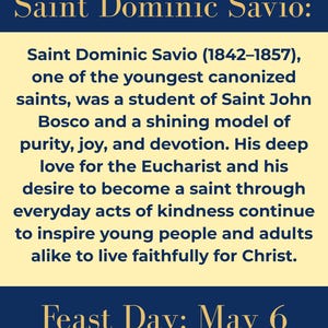 Saint Dominic Savio Oil Painting Style Art Print: Oil Paint Style ...