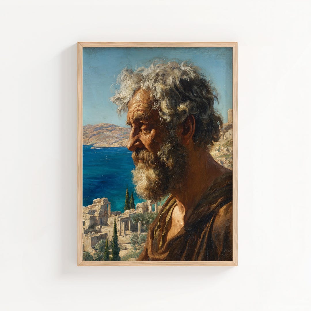 Saint Andrew Oil Painting Print, Oil Paint Style Christian Saint Wall ...